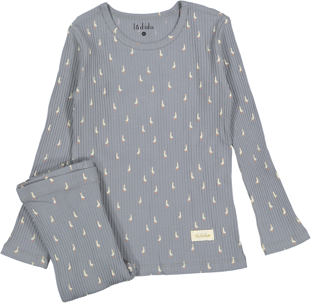 Ladida Blue Goose Pajamas | Buttons Bebe