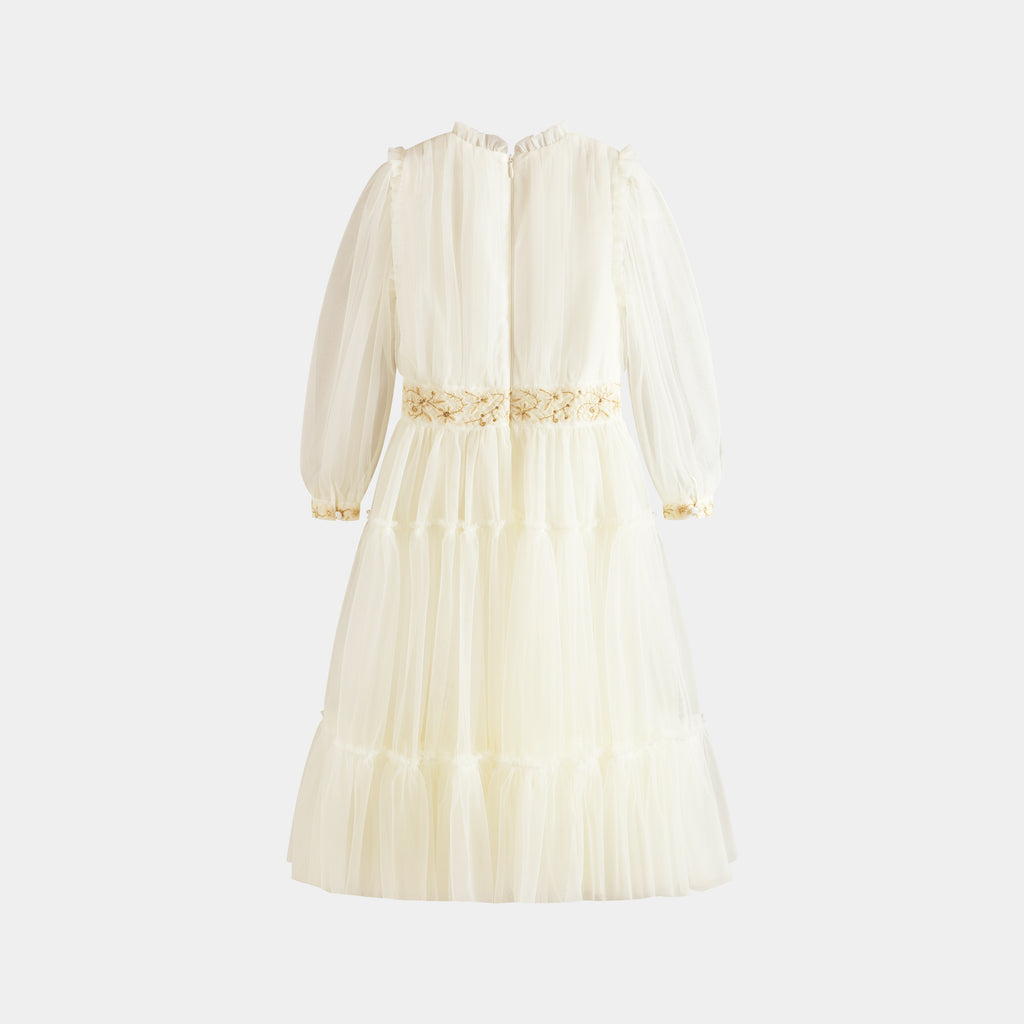 Cera Una Volta Cream Milie Dress | Buttons Bebe