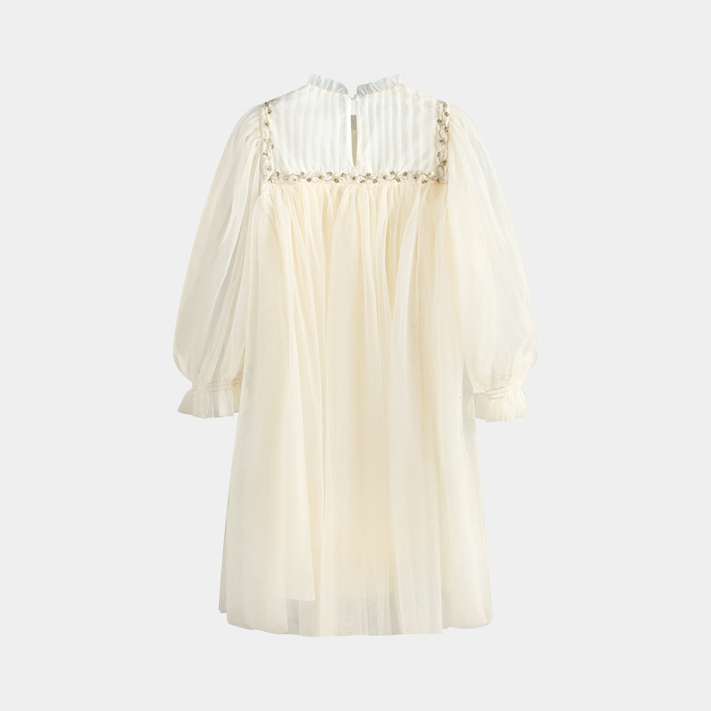 Cera Una Volta Cream Kate Dress | Buttons Bebe