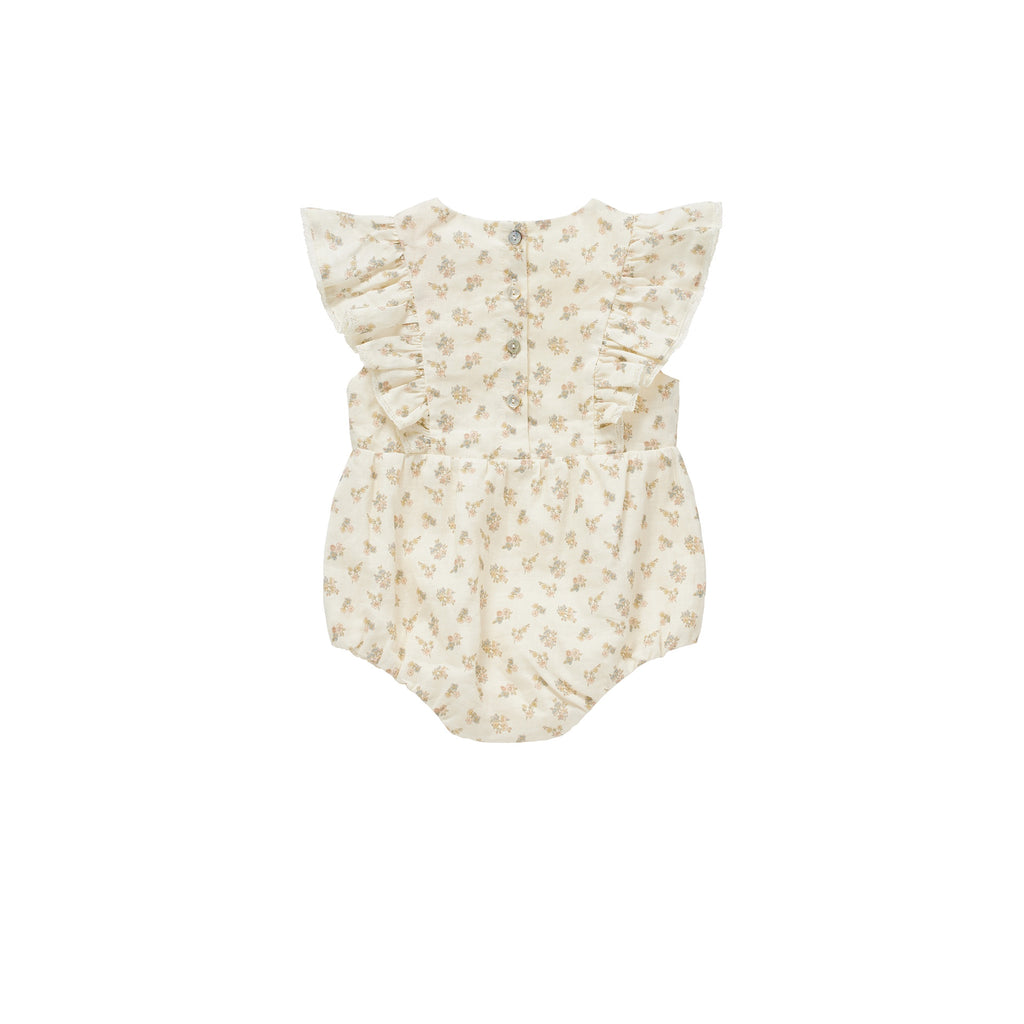 Cera Una Volta Cream Flower Nina Romper | Buttons Bebe