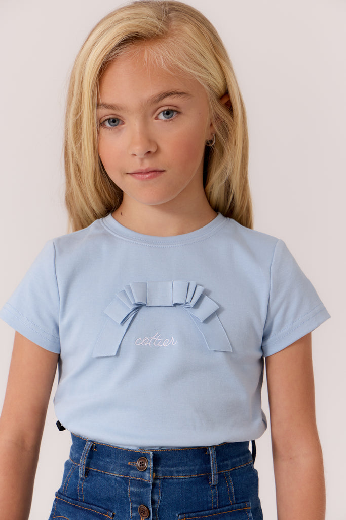 Cottier Blue Beau Tee | Buttons Bebe