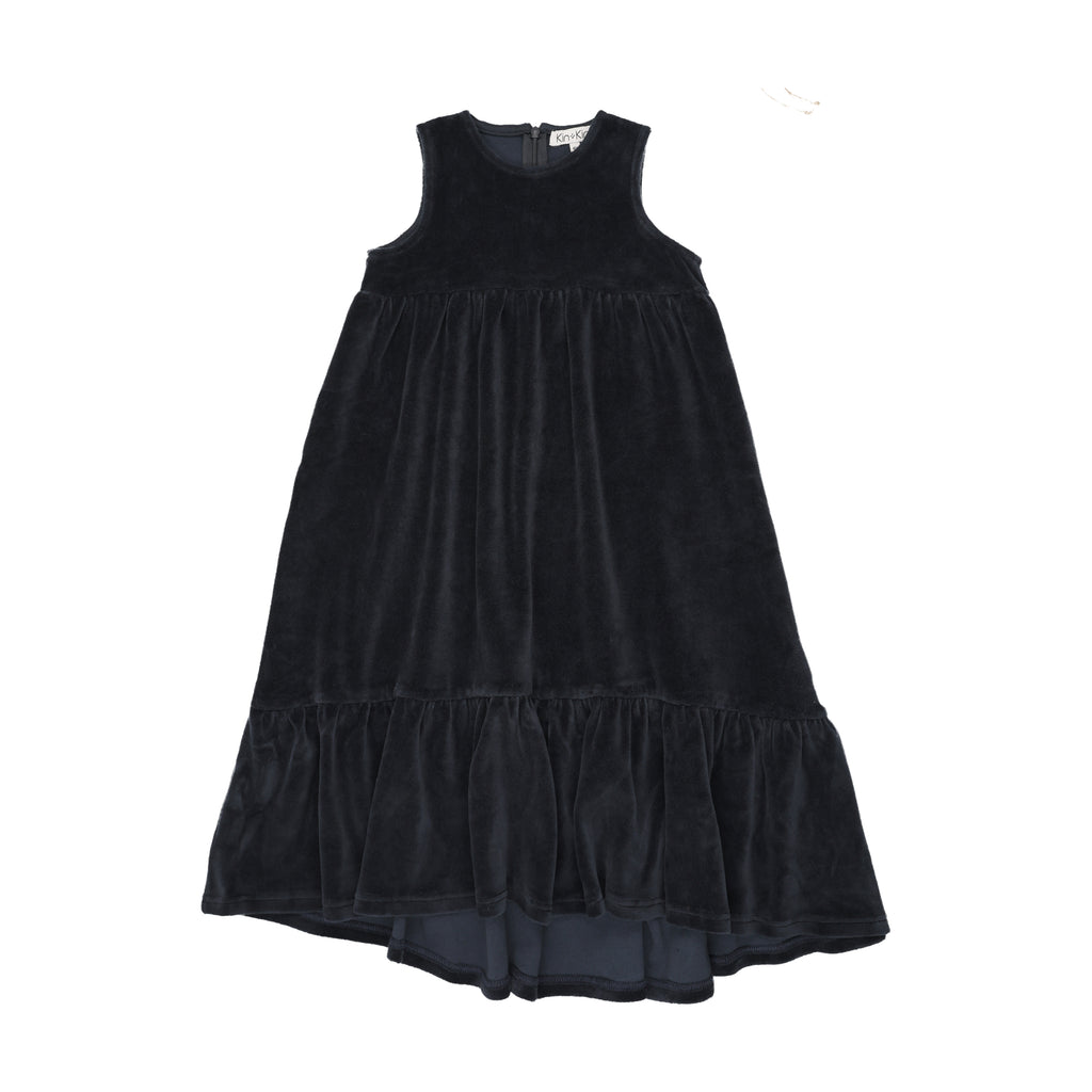 Kin And Kin Navy Maxi High Low Jumper (K320) | Buttons Bebe