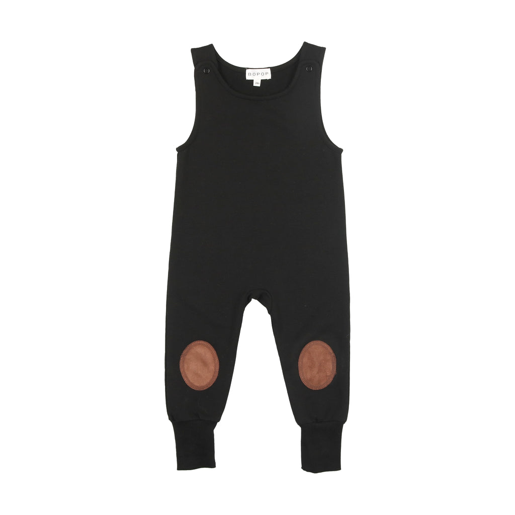 Bopop Suede Patch Collection Overalls | Buttons Bebe