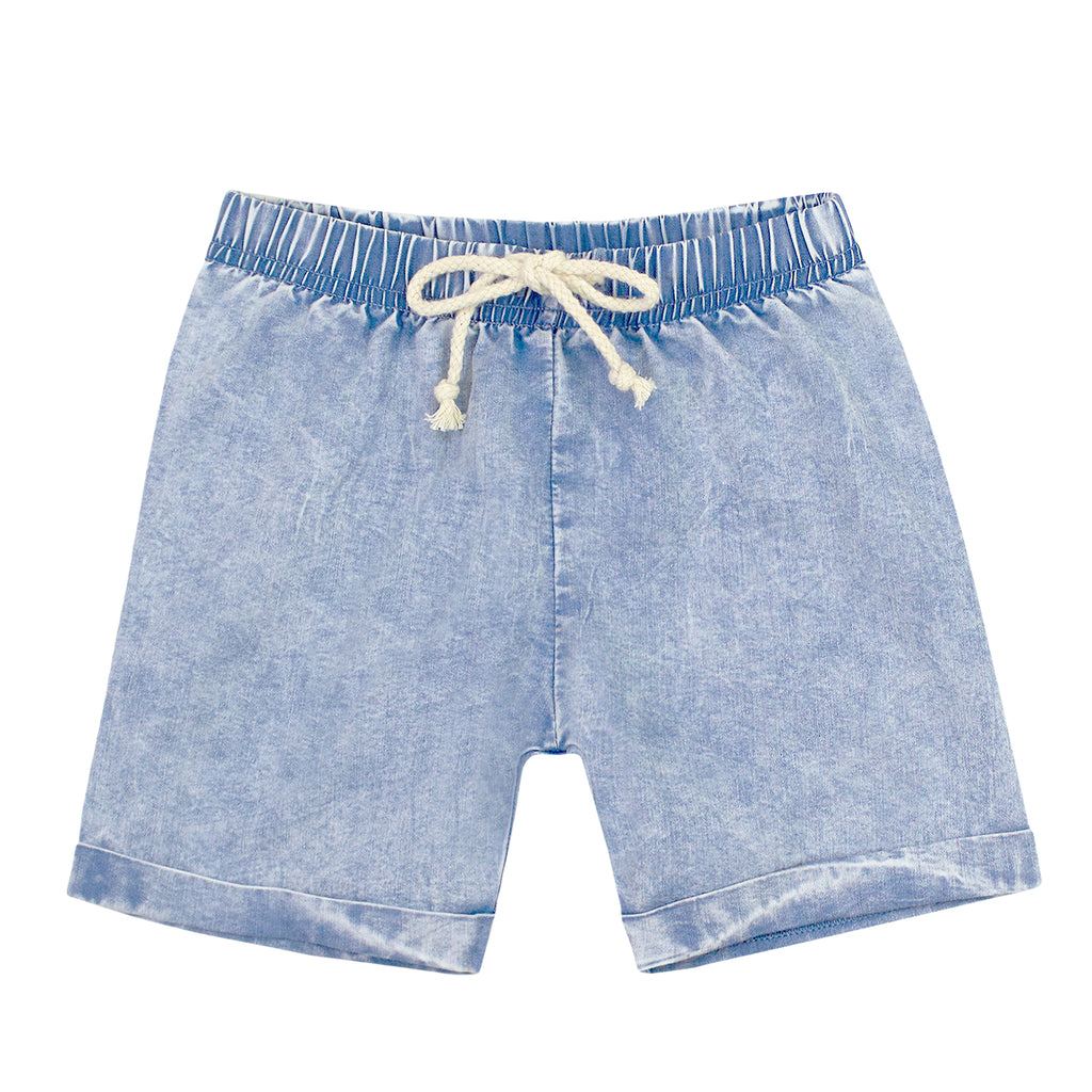 Crew Kid Blue Illusion Shorts - Buttons Bebe | Buttons Bebe