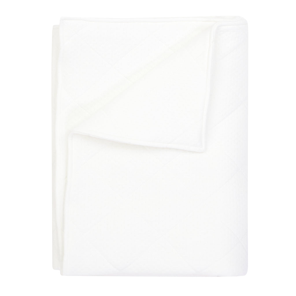Kipp White Spring Blanket - Buttons Bebe | Buttons Bebe